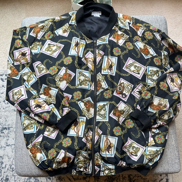 American Vintage | Jackets & Coats | Vintage Silk Western Bomber Jacket ...